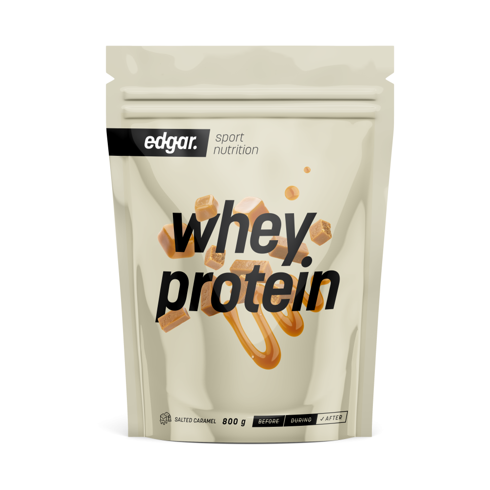 Edgar Whey Protein Salted Caramel: Premium whey protein with 76% ...